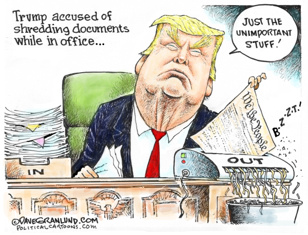 Trump shredded documents | Dave Granlund | Comics | ArcaMax Publishing