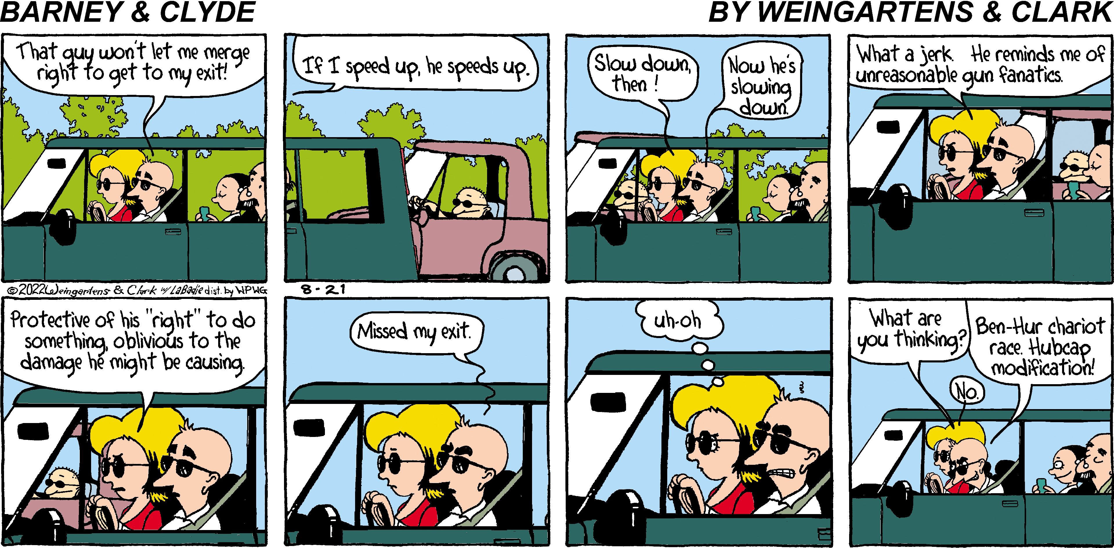 Barney & Clyde for 8/21/2022 | Barney & Clyde | Comics | ArcaMax Publishing