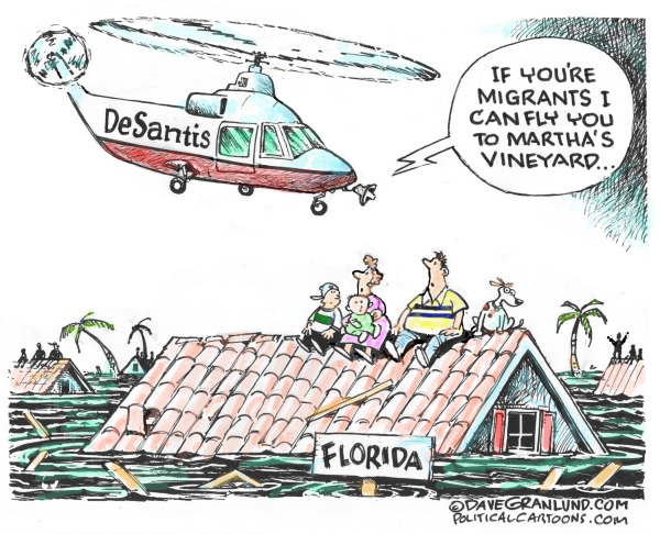 Florida Hurricane and DeSantis | Dave Granlund | Comics | ArcaMax Publishing