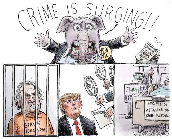 Surging Crime | Adam Zyglis | Comics | ArcaMax Publishing