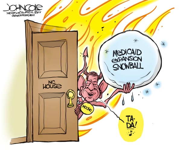 NORTH CAROLINA Medicaid expansion snowball | John Cole | Comics ...