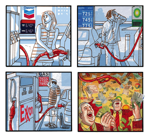 Gas Company's Record Profits | Peter Kuper | Comics | ArcaMax Publishing