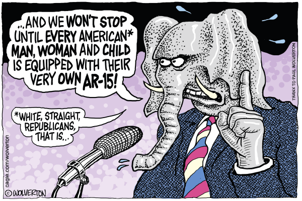 AR15s for Everybody | Monte Wolverton | Comics | ArcaMax Publishing