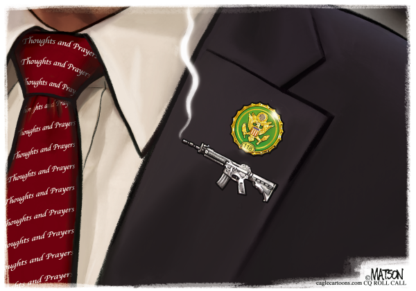 Congressional Smoking Lapel Pin Gun | RJ Matson | Comics | ArcaMax ...