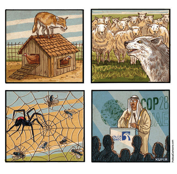 COP 28 Oil Company | Peter Kuper | Comics | ArcaMax Publishing