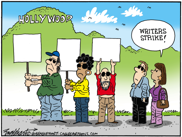 Writers Strike | Bob Englehart | Comics | ArcaMax Publishing