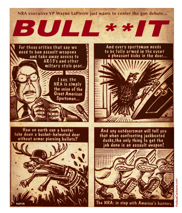 NRA and AR-15's | Peter Kuper | Comics | ArcaMax Publishing