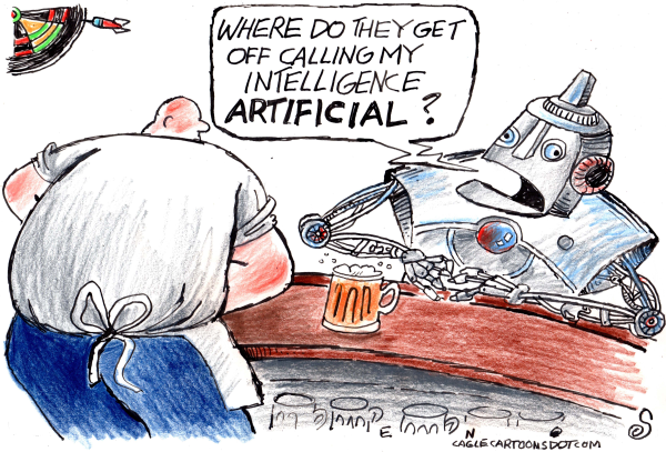 A ROBOT GOES INTO A BAR | Randy Enos | Comics | ArcaMax Publishing