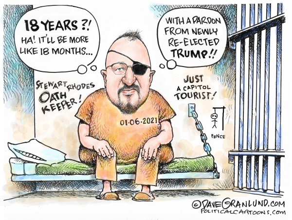 Oath Keeper 18 years prison | Dave Granlund | Comics | ArcaMax Publishing