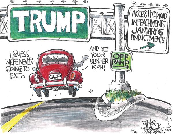 Off-ramp from Trump | John Darkow | Comics | ArcaMax Publishing