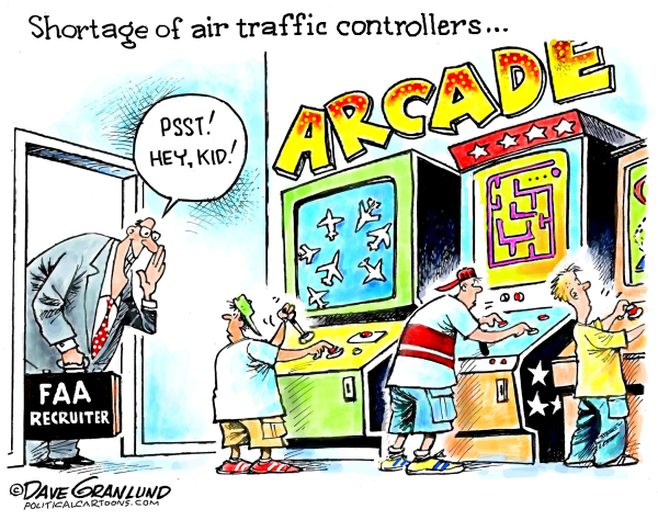 Air traffic control shortage | Dave Granlund | Comics | ArcaMax Publishing