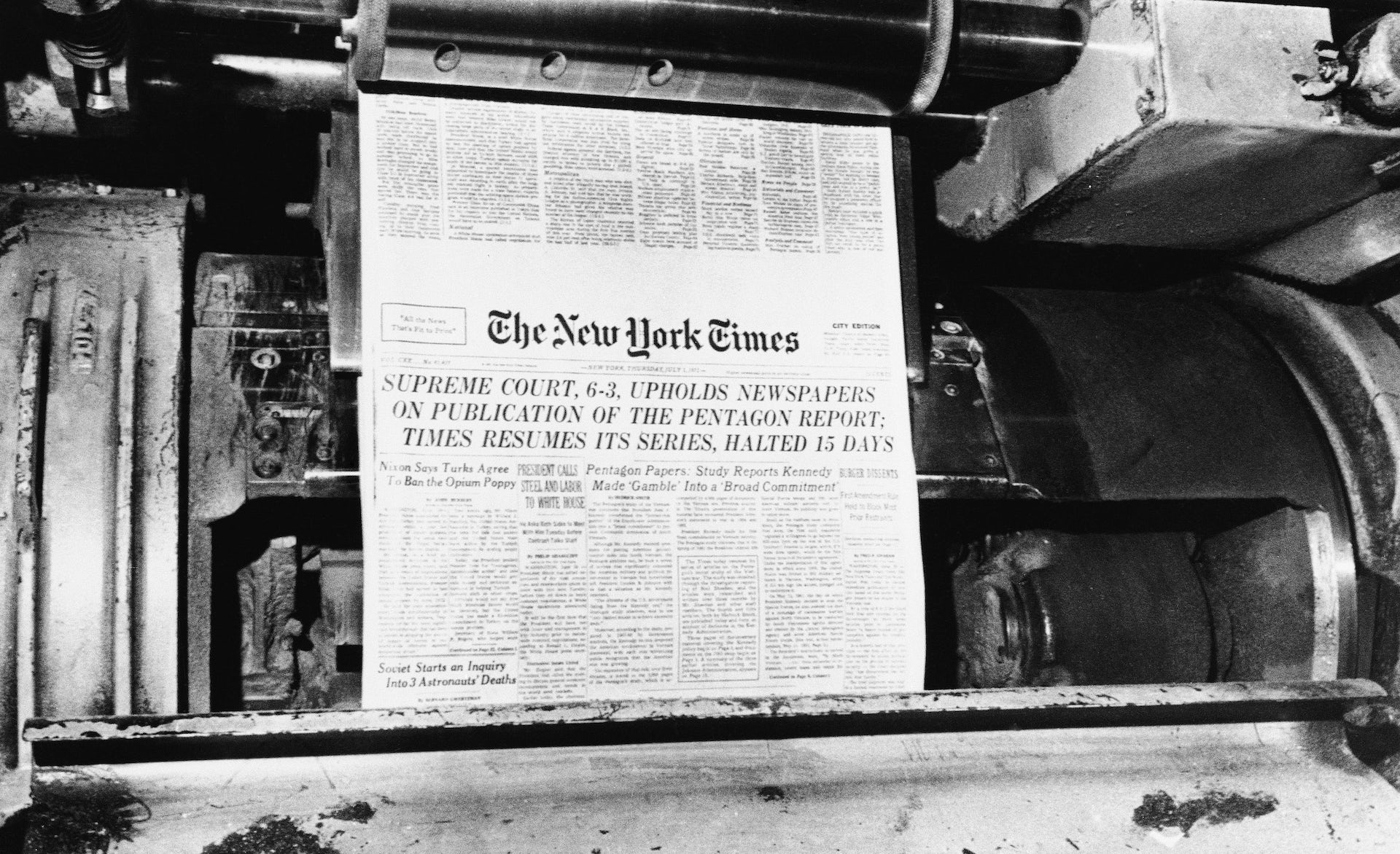 The New York Times Worried That Publishing The Pentagon Papers Would