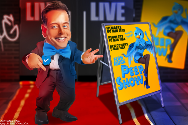 Elon Musk Peep Show | Bart van Leeuwen | Comics | ArcaMax Publishing