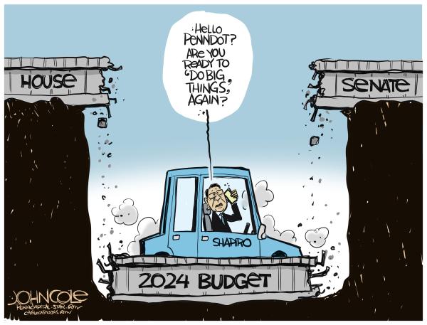 PENNSYLVANIA Shapiro's budget bridge | John Cole | Comics | ArcaMax ...