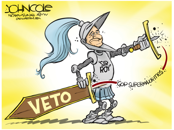 NORTH CAROLINA Cooper's diminished veto power | John Cole | Comics ...