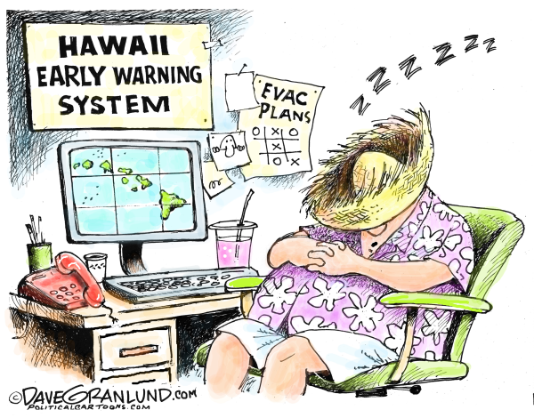 Hawaii warning fail | Dave Granlund | Comics | ArcaMax Publishing
