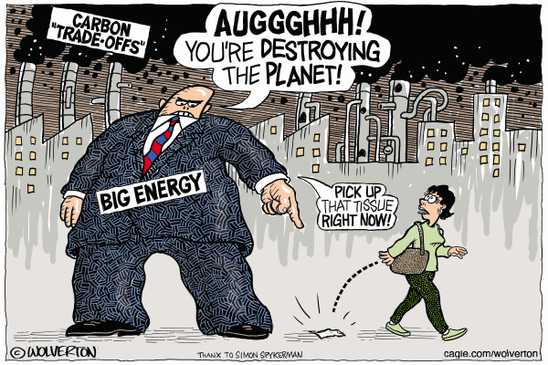 Big Energy Greenwashing | Monte Wolverton | Comics | ArcaMax Publishing