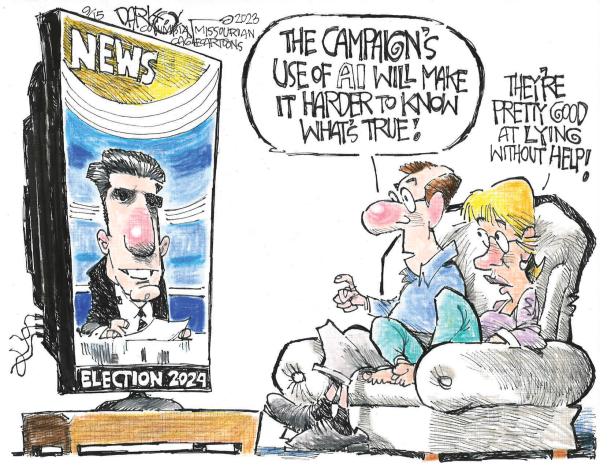 Putting AI in campaigns | John Darkow | Comics | ArcaMax Publishing