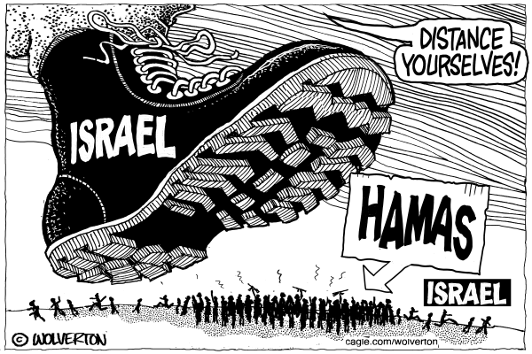 Distnce Yoursleves From Hamas (Correction) | Monte Wolverton | Comics ...