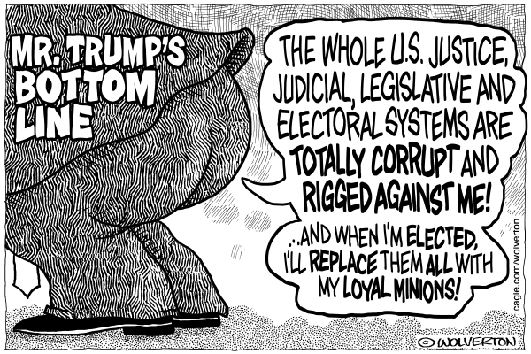 Trump Bottoem Line | Monte Wolverton | Comics | ArcaMax Publishing
