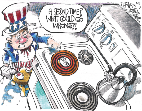 Touching a hot stove again | John Darkow | Comics | ArcaMax Publishing