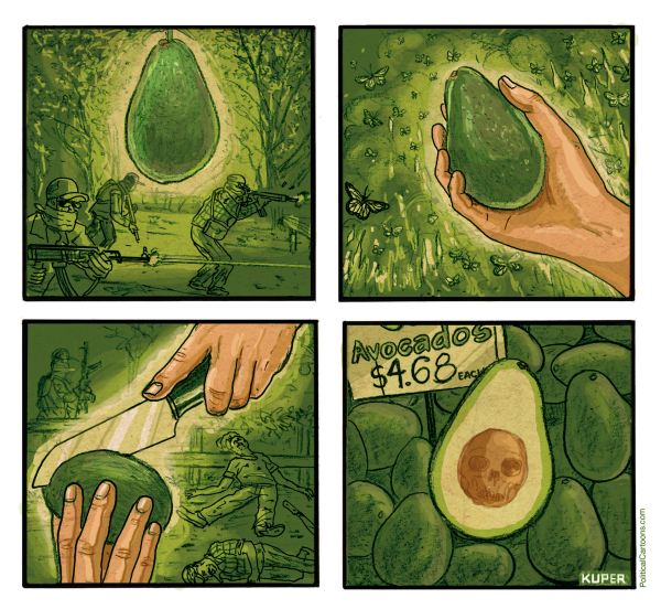 The Cost Of Avocados | Peter Kuper | Comics | ArcaMax Publishing