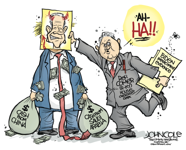 Trump's foreign cash, Comer's impeachment scam | John Cole | Comics ...