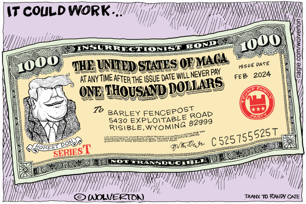 Radical Trump Fundraising | Monte Wolverton | Comics | ArcaMax Publishing