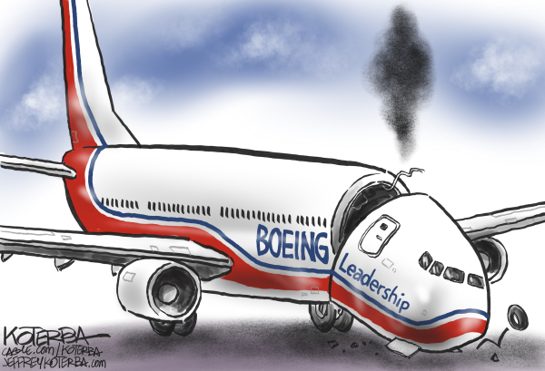 Boeing's Lack of Leadership | Jeff Koterba | Comics | ArcaMax Publishing