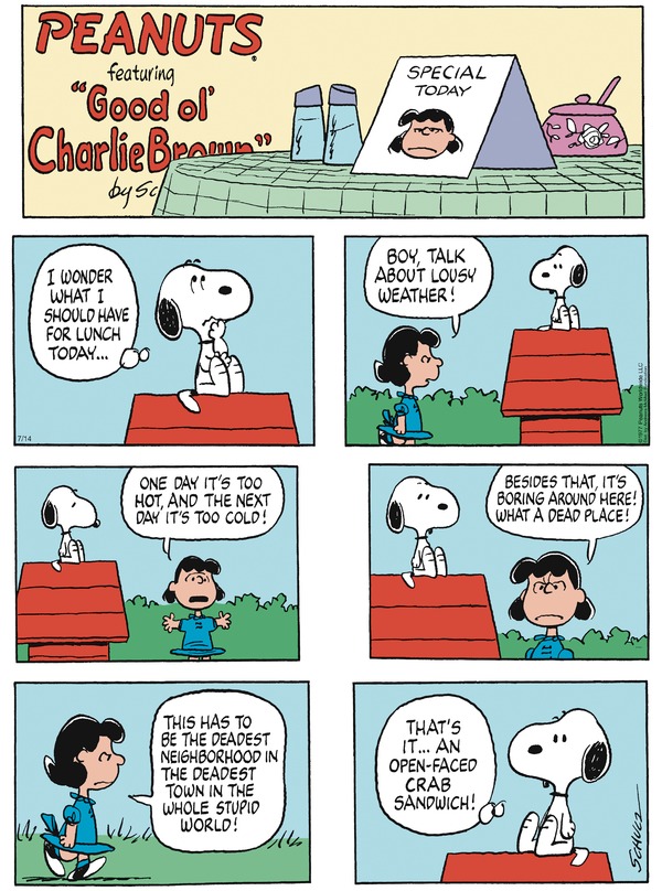 Peanuts for 7/14/2024 | Peanuts | Comics | ArcaMax Publishing