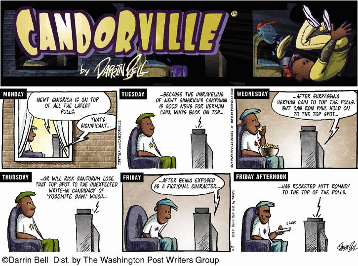 Candorville for 12/11/2011 | Candorville | Comics | ArcaMax Publishing