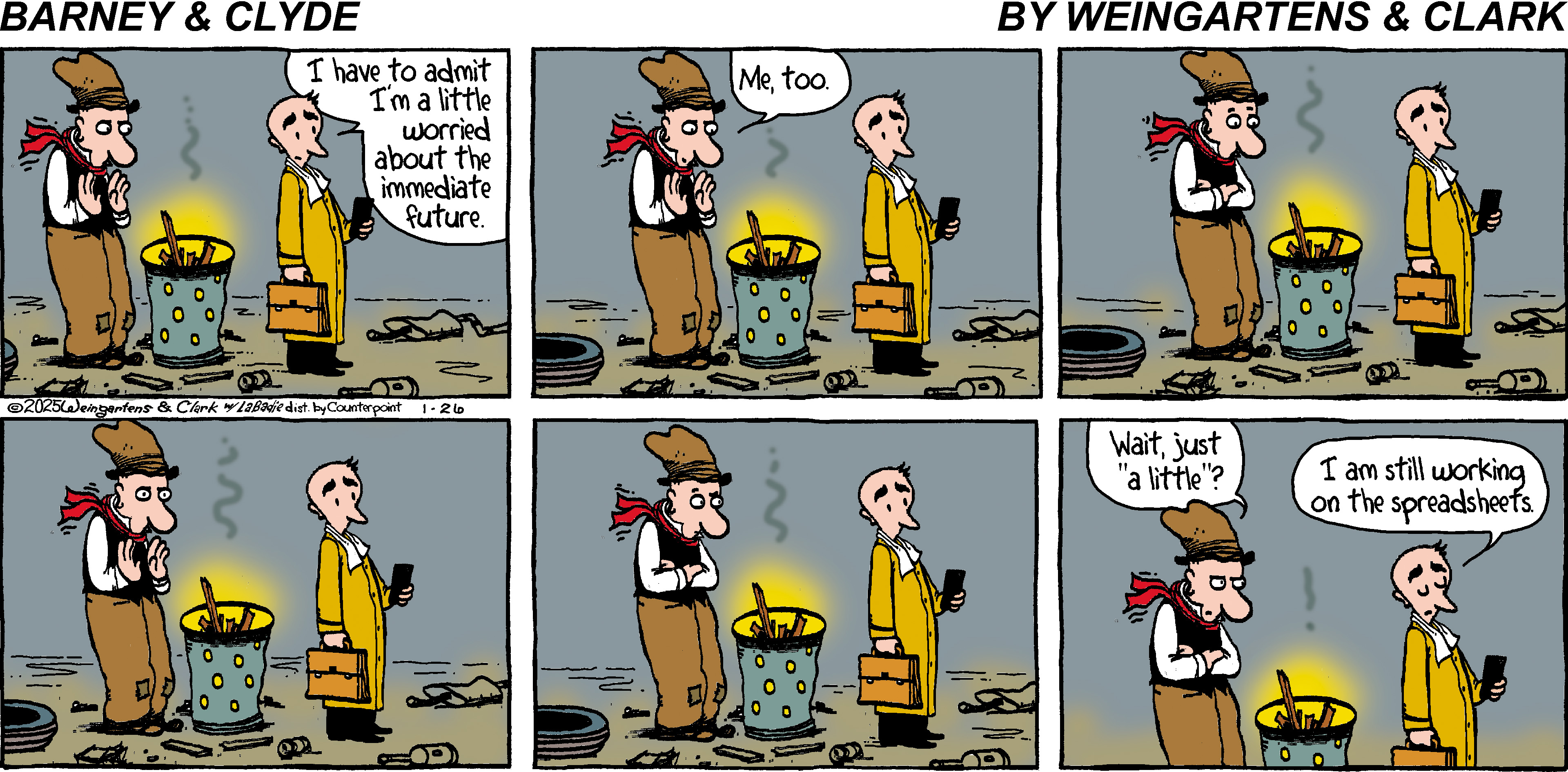 Barney & Clyde for 1/26/2025 | Barney & Clyde | Comics | ArcaMax Publishing