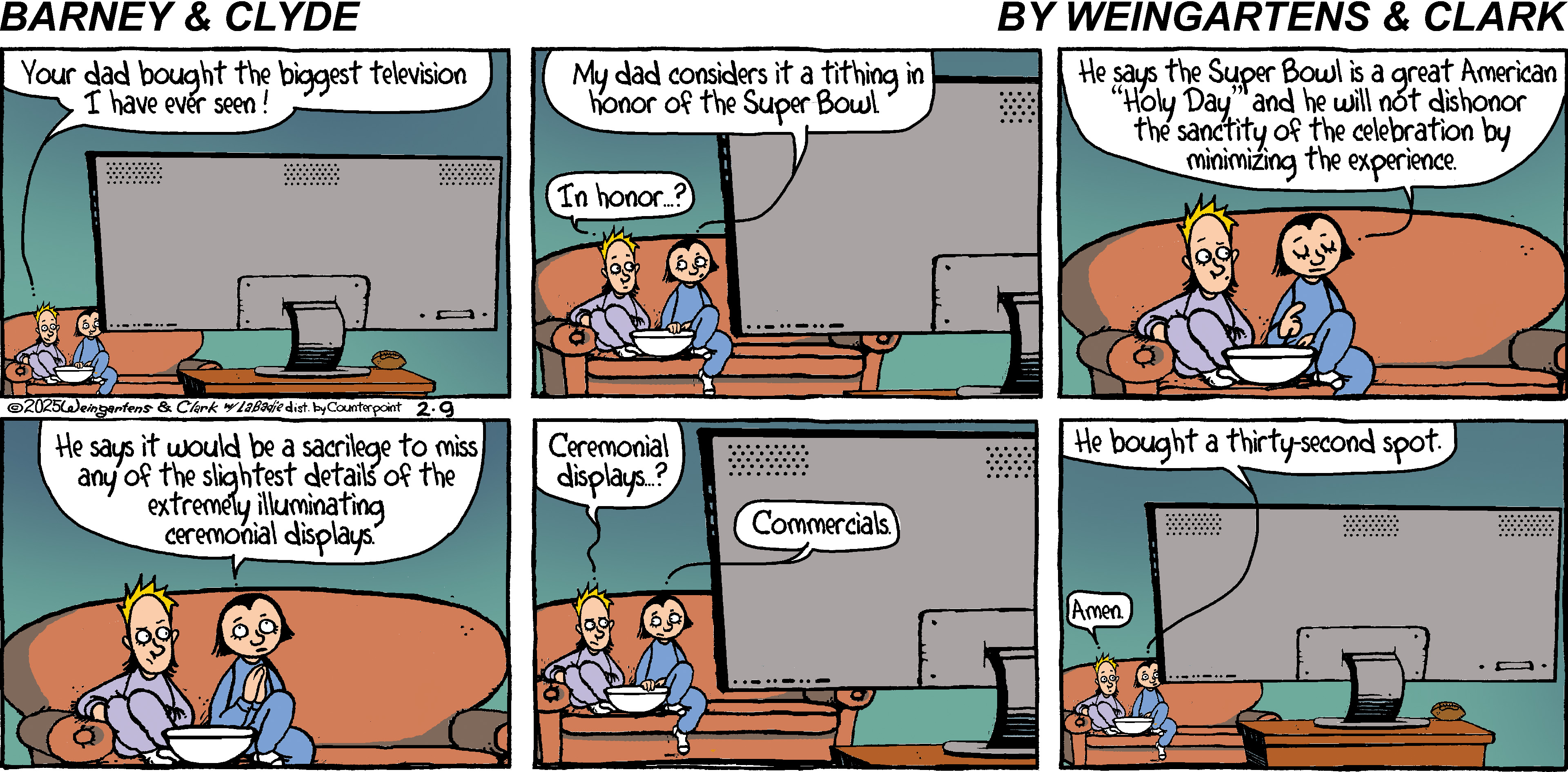 Barney & Clyde for 2/9/2025 | Barney & Clyde | Comics | ArcaMax Publishing