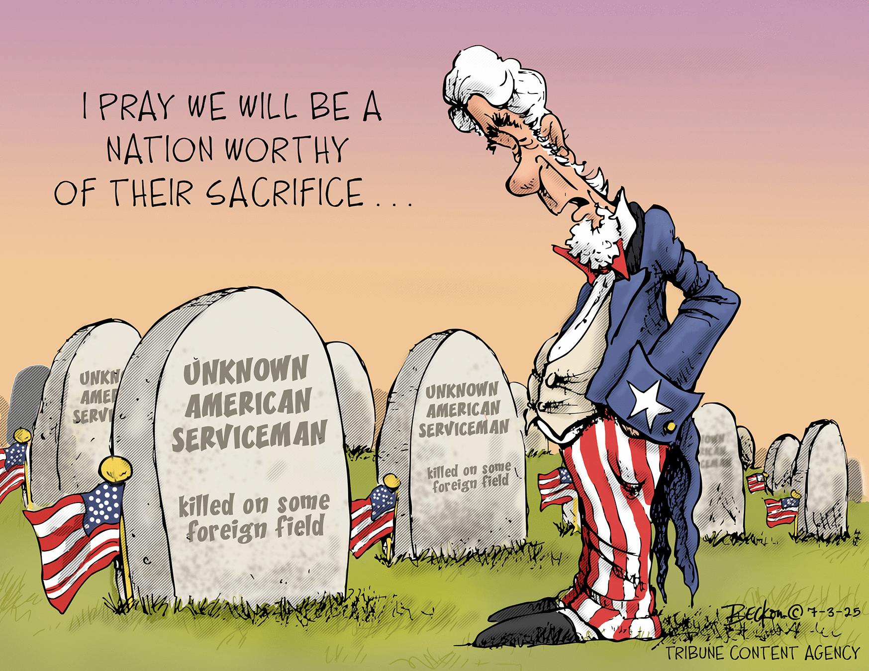 Mike Beckom 7/4/2025 | Mike Beckom | Comics | ArcaMax Publishing