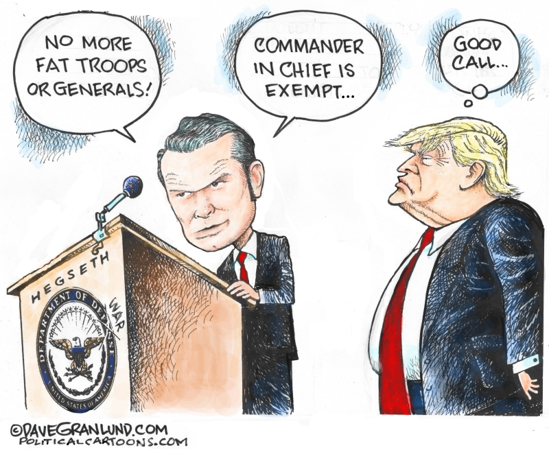 No fat troops or Generals | Dave Granlund | Comics | ArcaMax Publishing