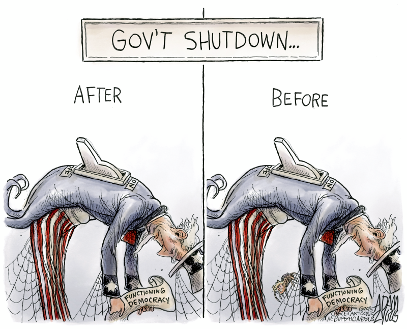 Government Shutdown | Adam Zyglis | Comics | ArcaMax Publishing
