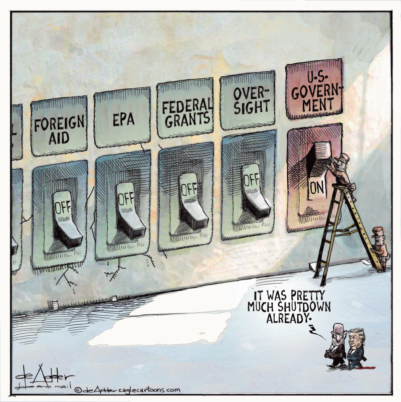 The government was already shutdown | Michael de Adder | Comics ...
