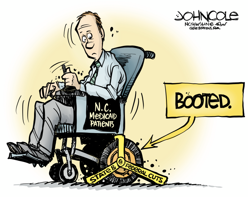 NC Medicaid recipients slowed by funding cuts | John Cole | Comics ...