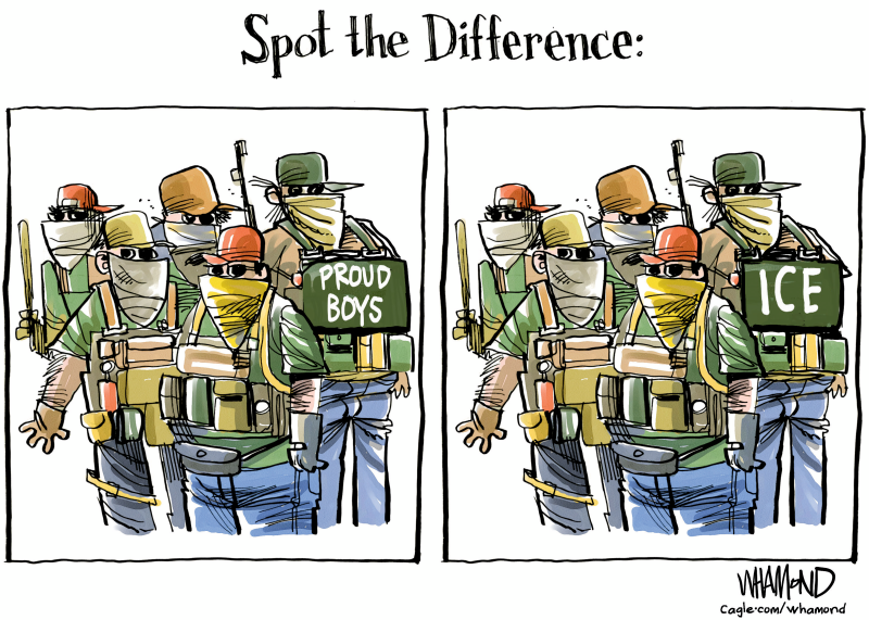 ICE attacks | Dave Whamond | Comics | ArcaMax Publishing