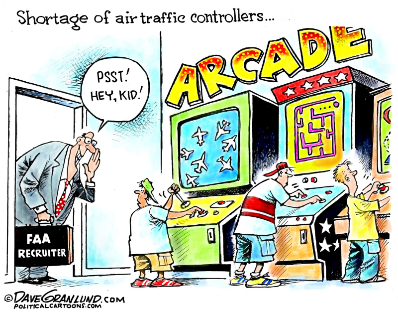 Air traffic control staffing | Dave Granlund | Comics | ArcaMax Publishing
