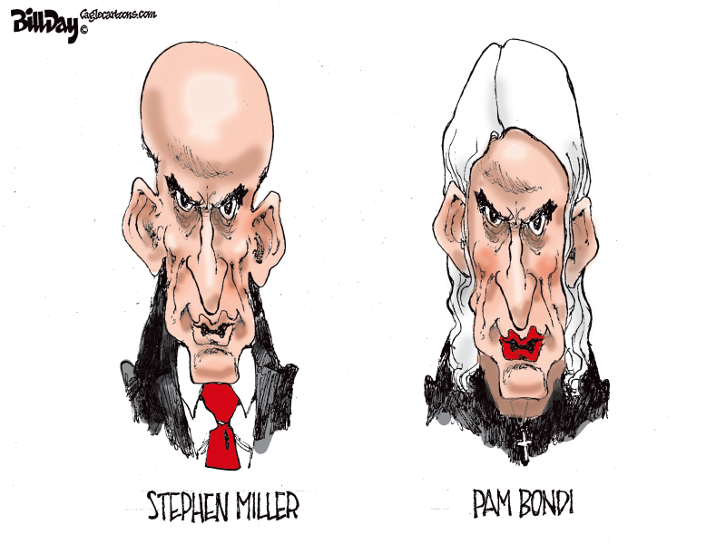 Stephen Miller and Pam Bondi | Bill Day | Comics | ArcaMax Publishing