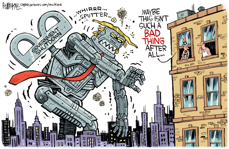 Government Shutdown Not Such A Bad Thing | Rick McKee | Comics ...