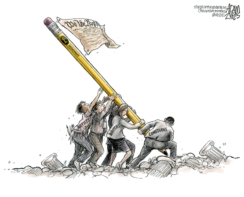 Upholding the First Amendment | Adam Zyglis | Comics | ArcaMax Publishing