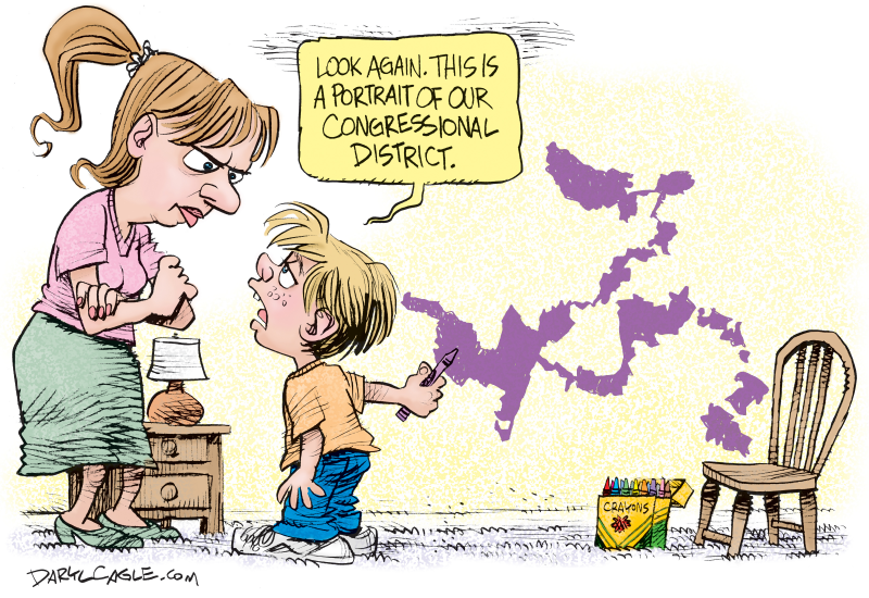 Gerrymandering Crayons | Daryl Cagle | Comics | ArcaMax Publishing