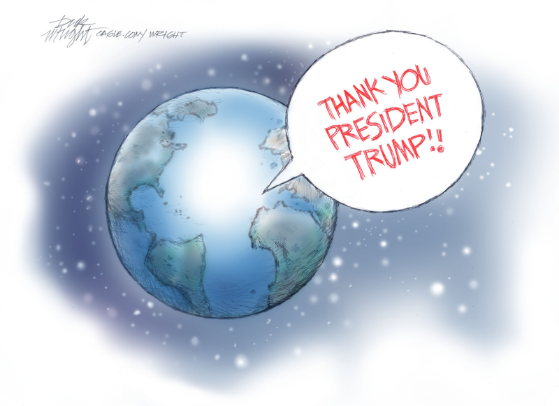 Trump Brokers Middle East Peace | Michael de Adder | Comics | ArcaMax ...