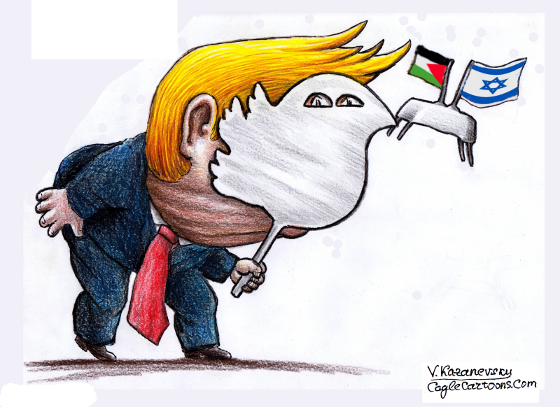 Trump and new Middle East | Michael de Adder | Comics | ArcaMax Publishing