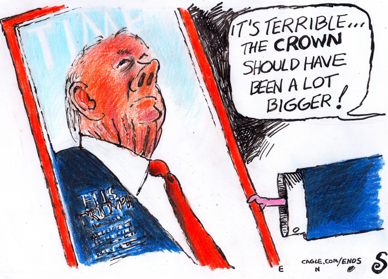 TRUMP ON TIME COVER | Michael de Adder | Comics | ArcaMax Publishing