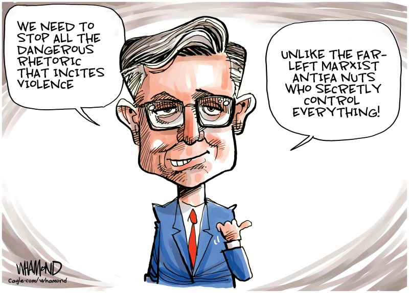 Stop the Violent Rhetoric | Michael de Adder | Comics | ArcaMax Publishing