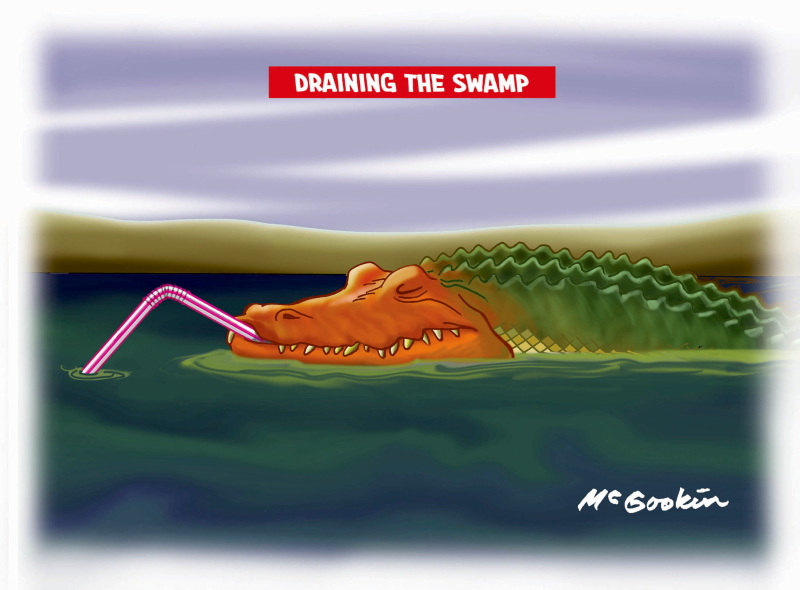 Trump Is The Swamp | Michael de Adder | Comics | ArcaMax Publishing