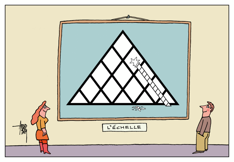 Louvre museum: "the ladder" | Michael de Adder | Comics | ArcaMax ...